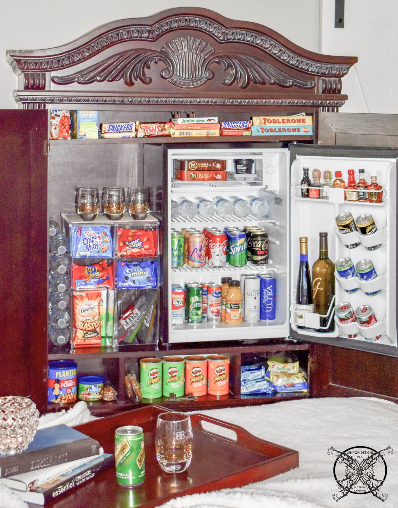 The Luxe Mini Bar Armoire – JENRON DESIGNS