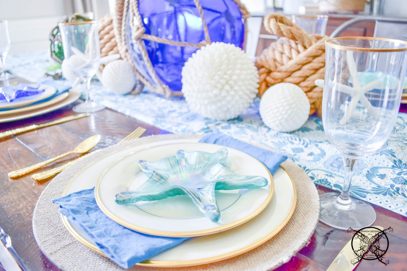 Summer Sea Glass Tablescape – JENRON DESIGNS