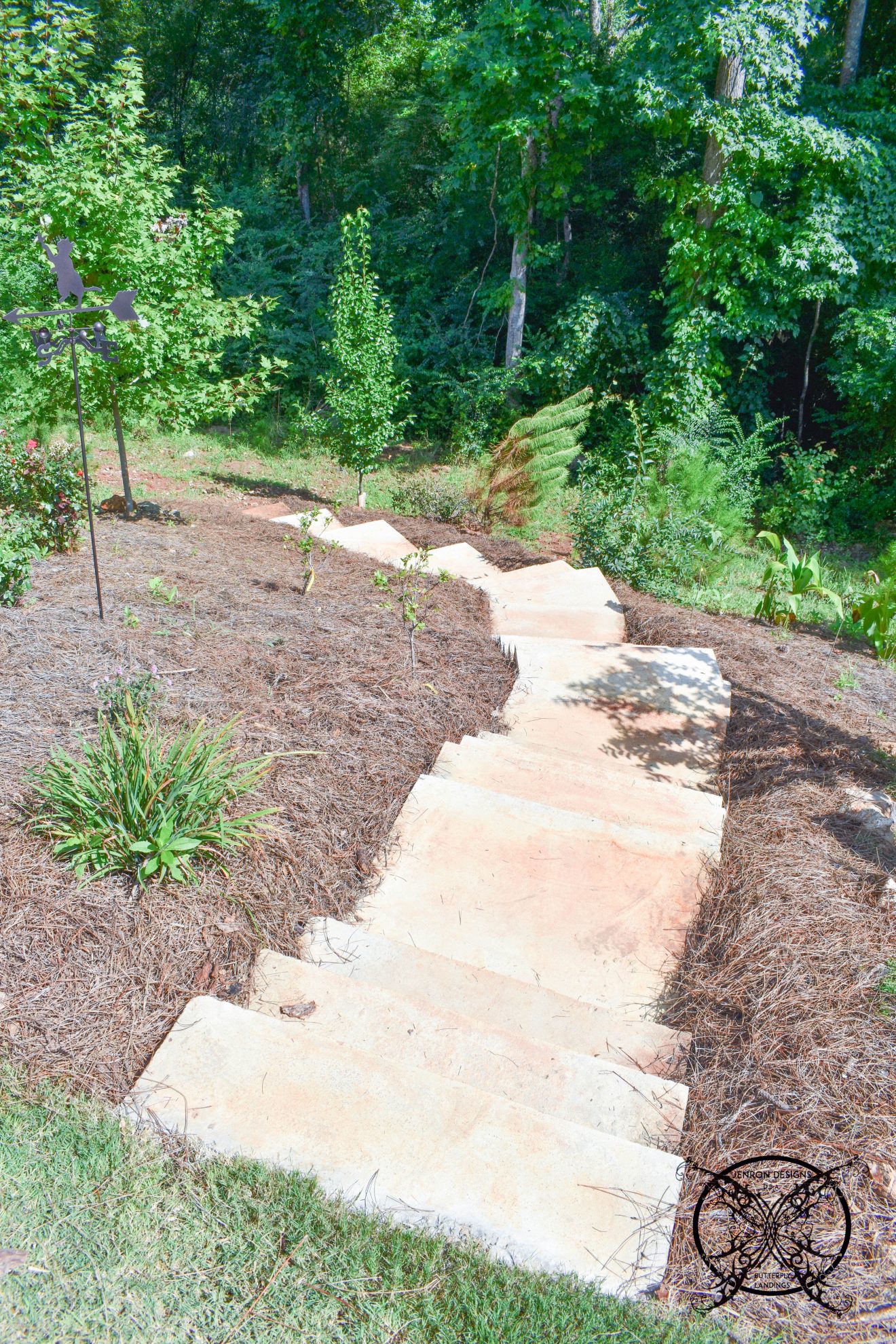 DIY Concrete Garden Steps | JENRON DESIGNS