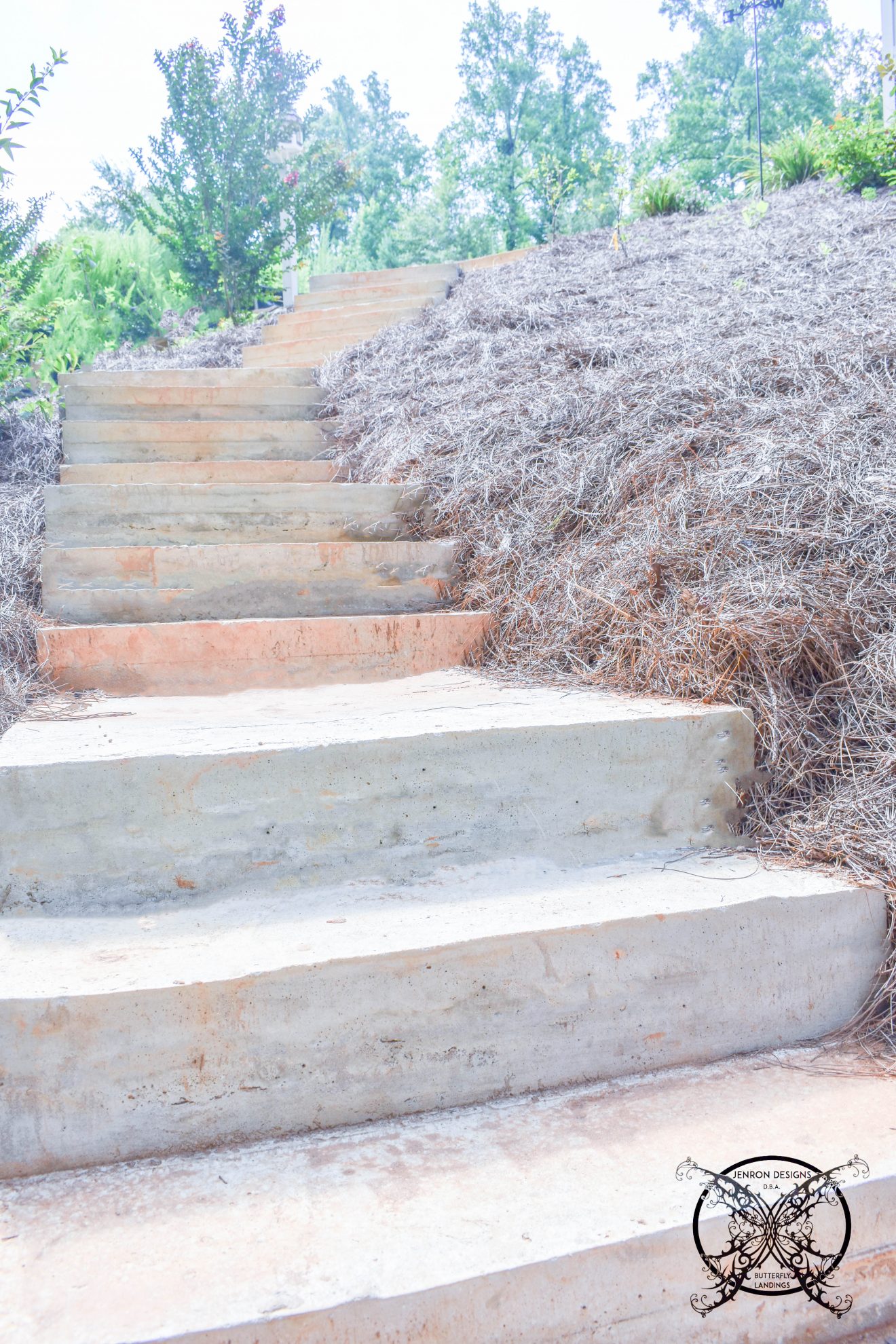 DIY Concrete Garden Steps | JENRON DESIGNS