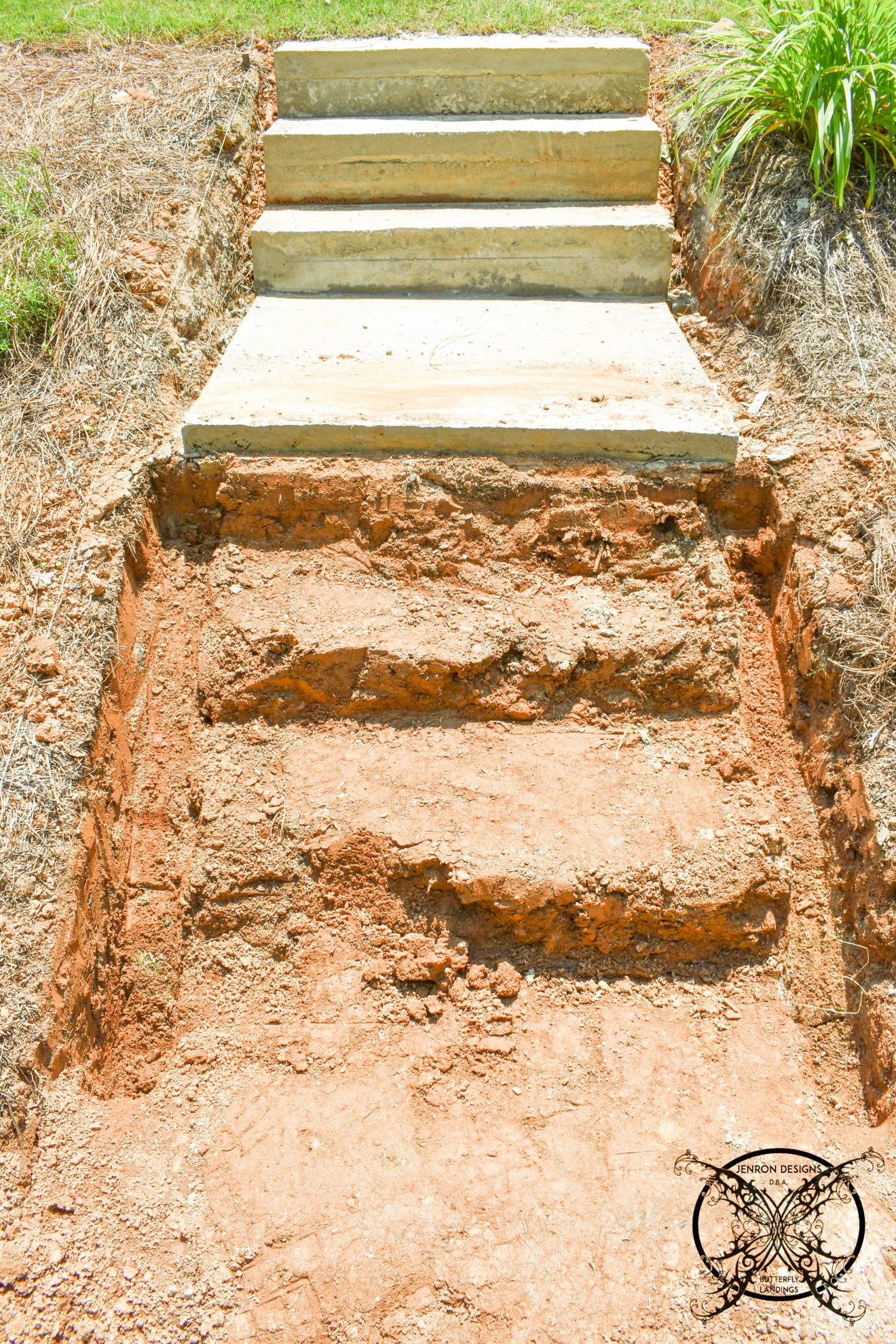 DIY Concrete Garden Steps – JENRON DESIGNS