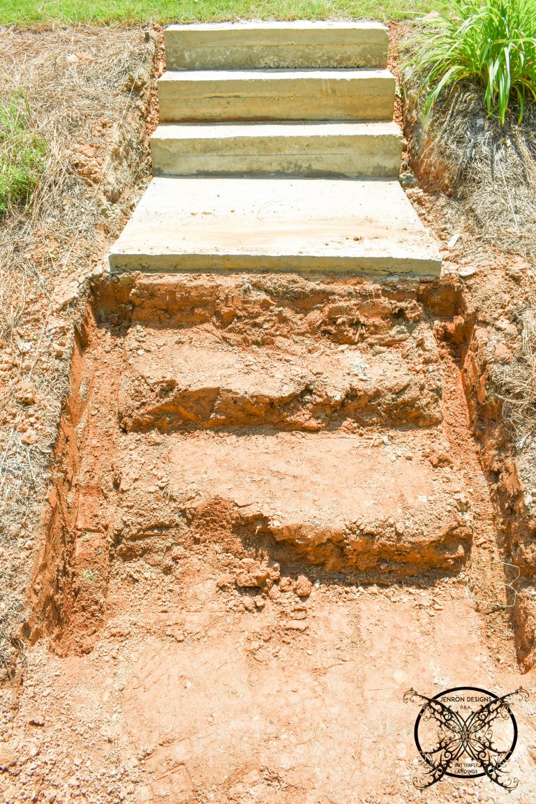 DIY Concrete Garden Steps – JENRON DESIGNS