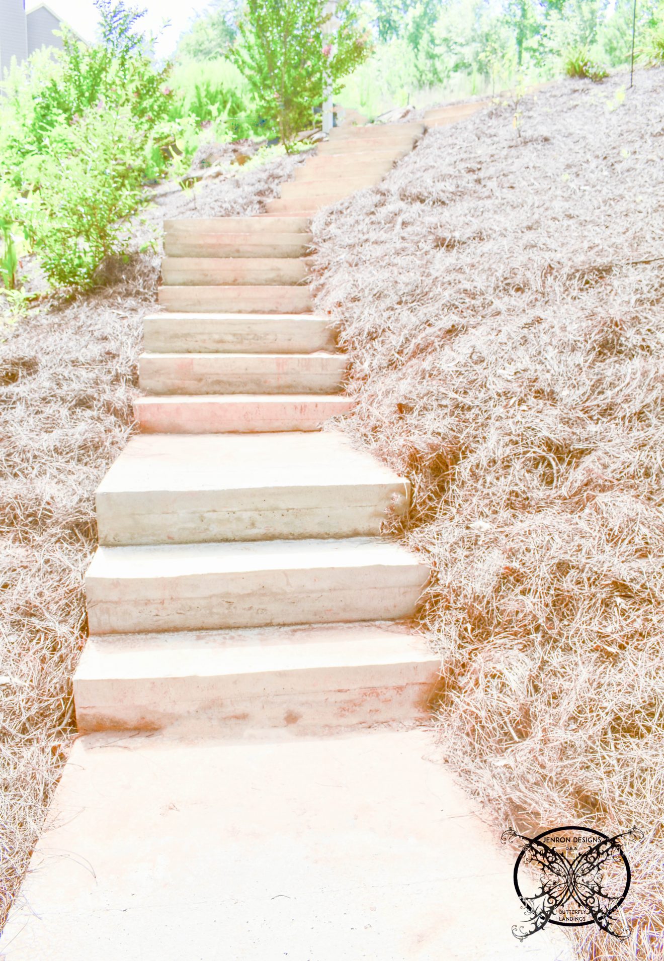 DIY Concrete Garden Steps | JENRON DESIGNS