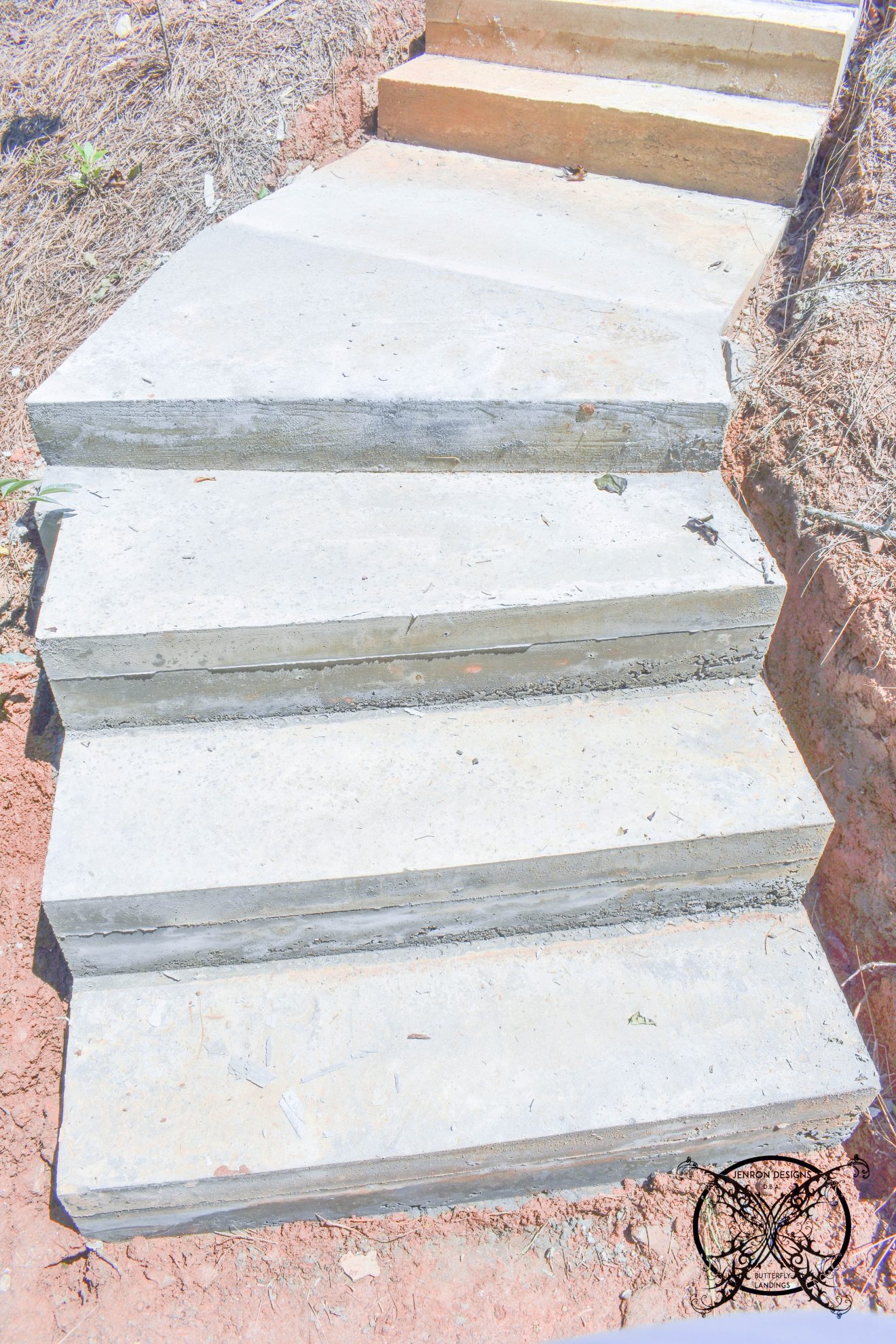 DIY Concrete Garden Steps – JENRON DESIGNS