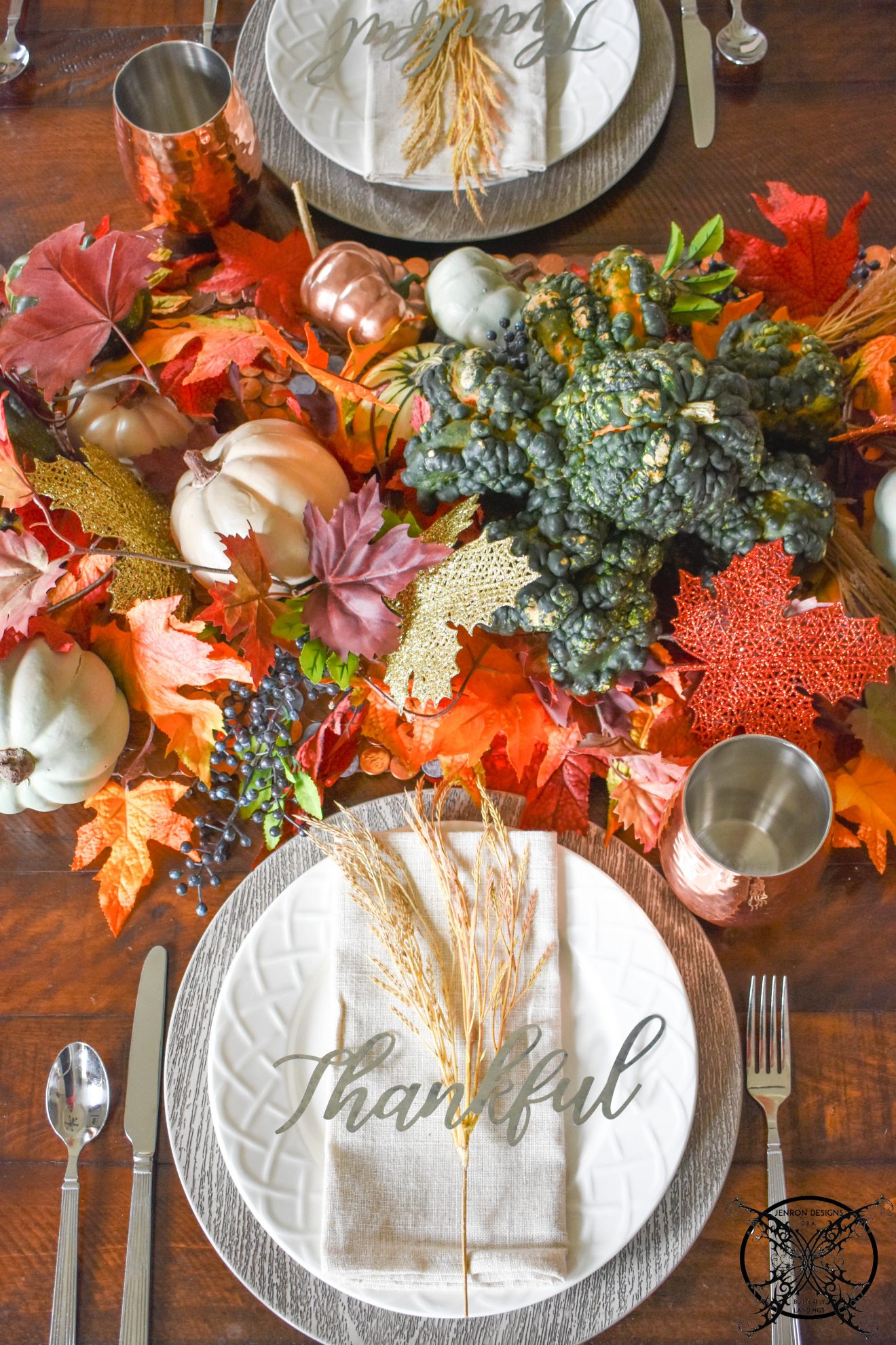 A Traditional Thanksgiving Tablescape | JENRON DESIGNS