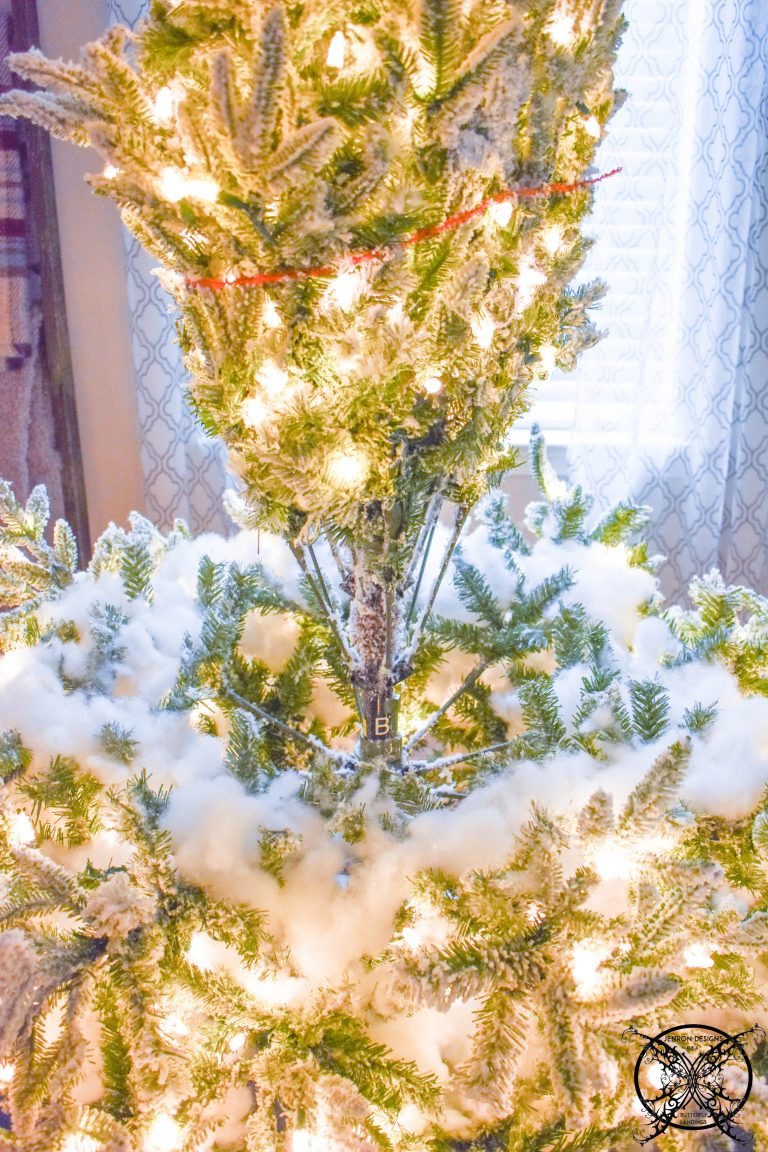 How to Make Your Artificial Flocked Tree Look Fuller - JENRON DESIGNS