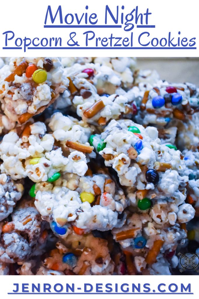 Movie Night Toffee Pretzel & Popcorn Cookies - JENRON DESIGNS