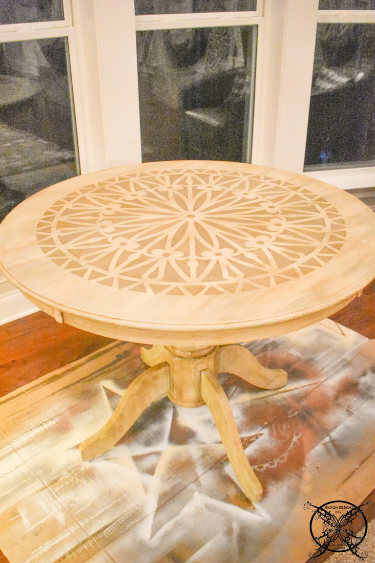 How to Stencil a Tabletop Step by Step DIY – JENRON DESIGNS
