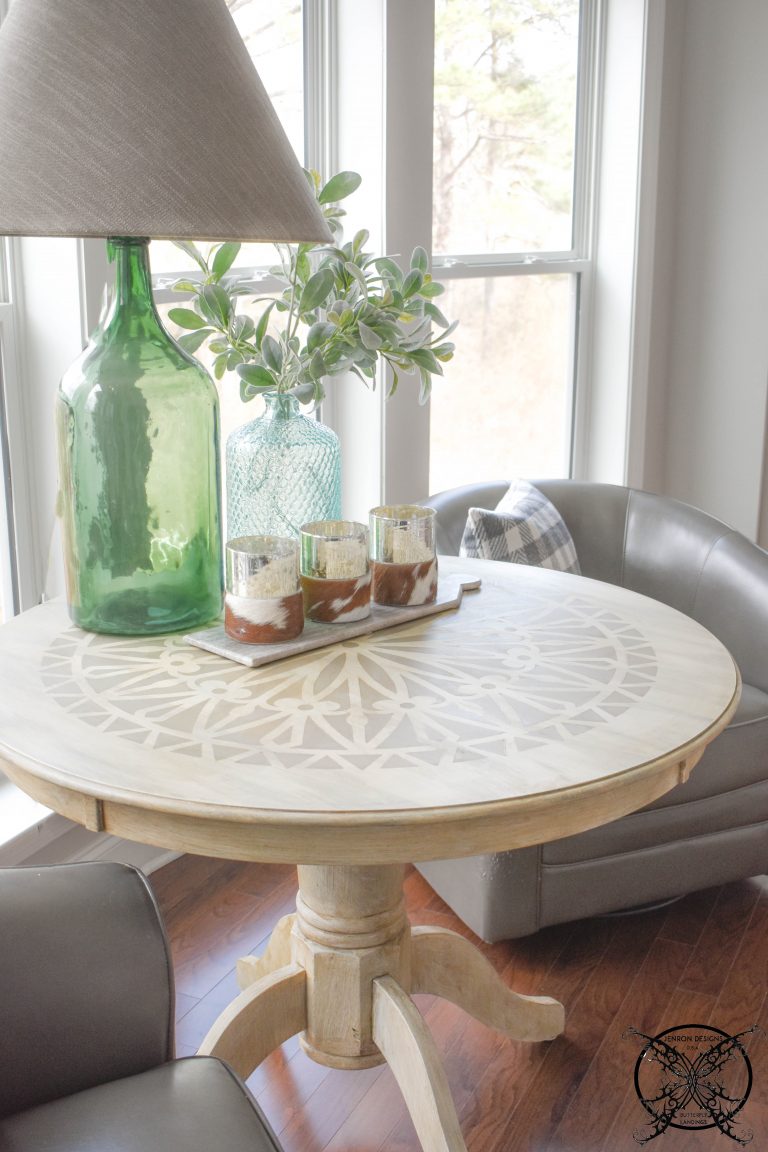 How to Stencil a Tabletop Step by Step DIY – JENRON DESIGNS