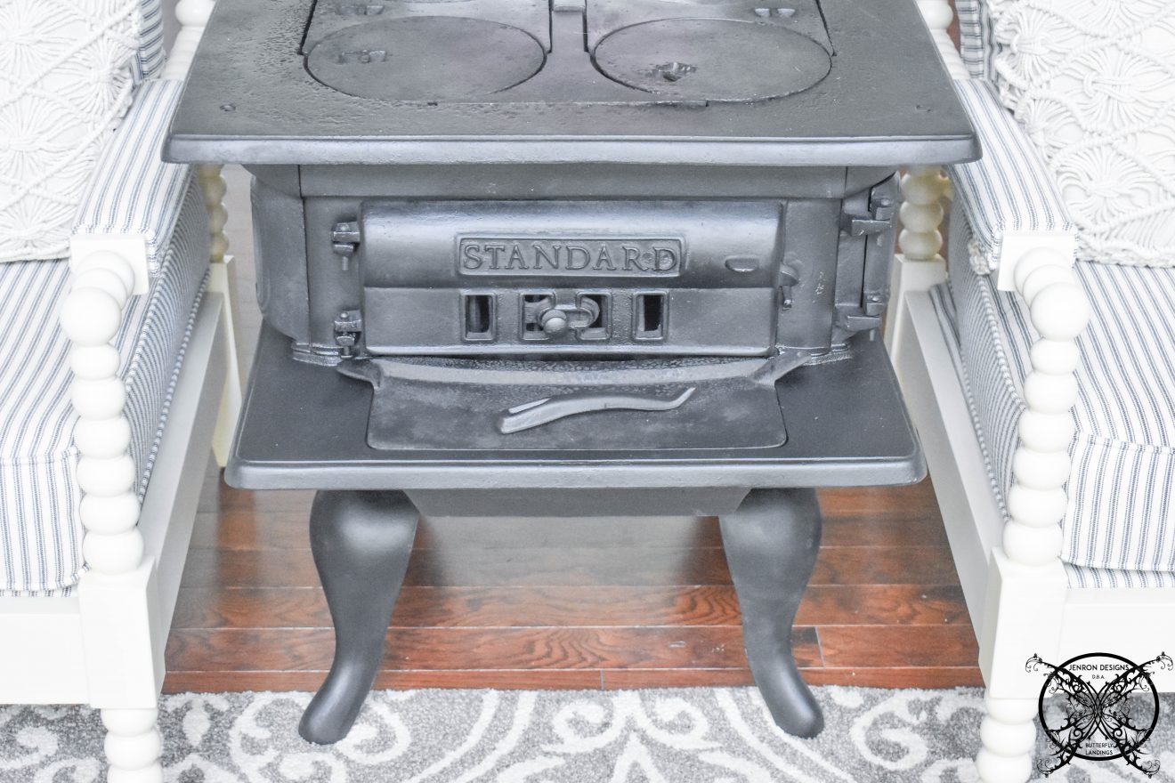 Refurbishing a Cast Iron Stove for an End Table – JENRON DESIGNS