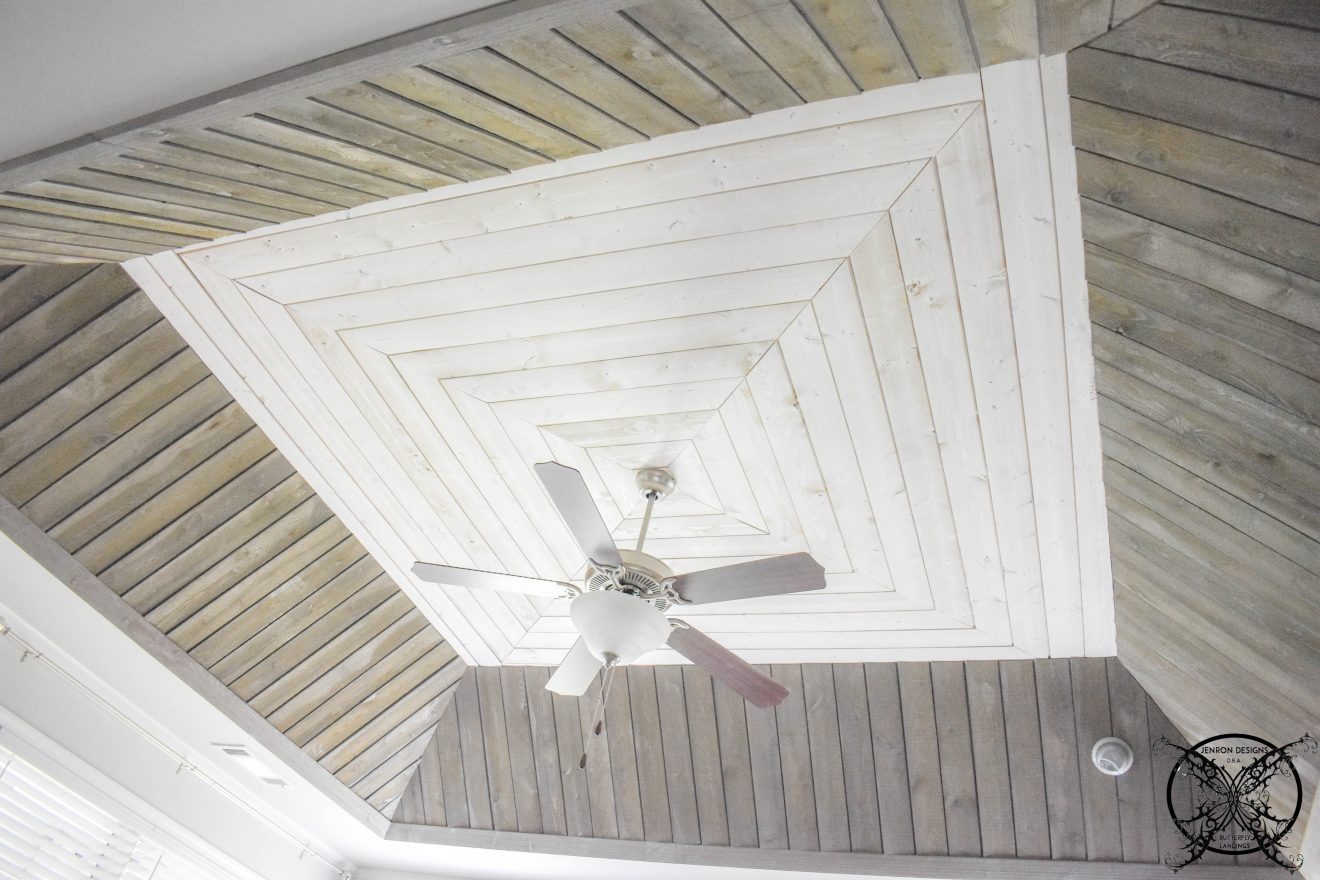 Master Bedroom Ceiling Shiplap DIY | JENRON DESIGNS