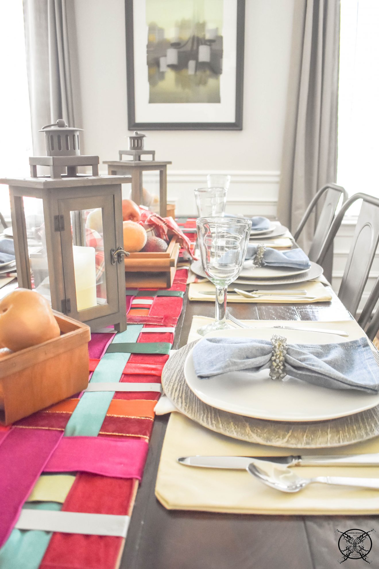 DIY Basket Weave Ribbon Table Runner – JENRON DESIGNS