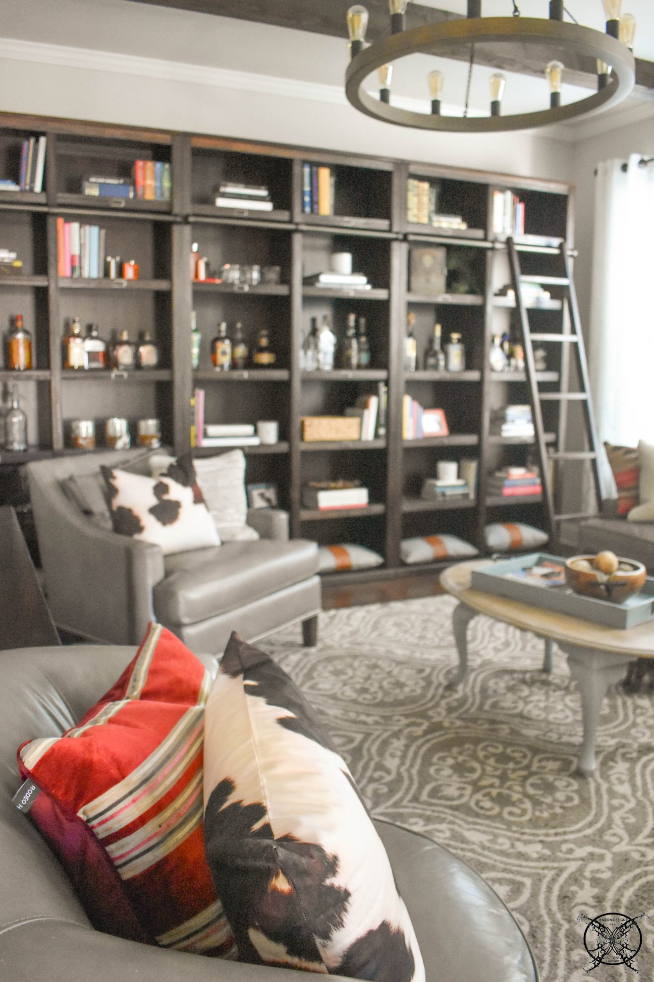 ORC: Book & Bourbon Library Reveal – JENRON DESIGNS