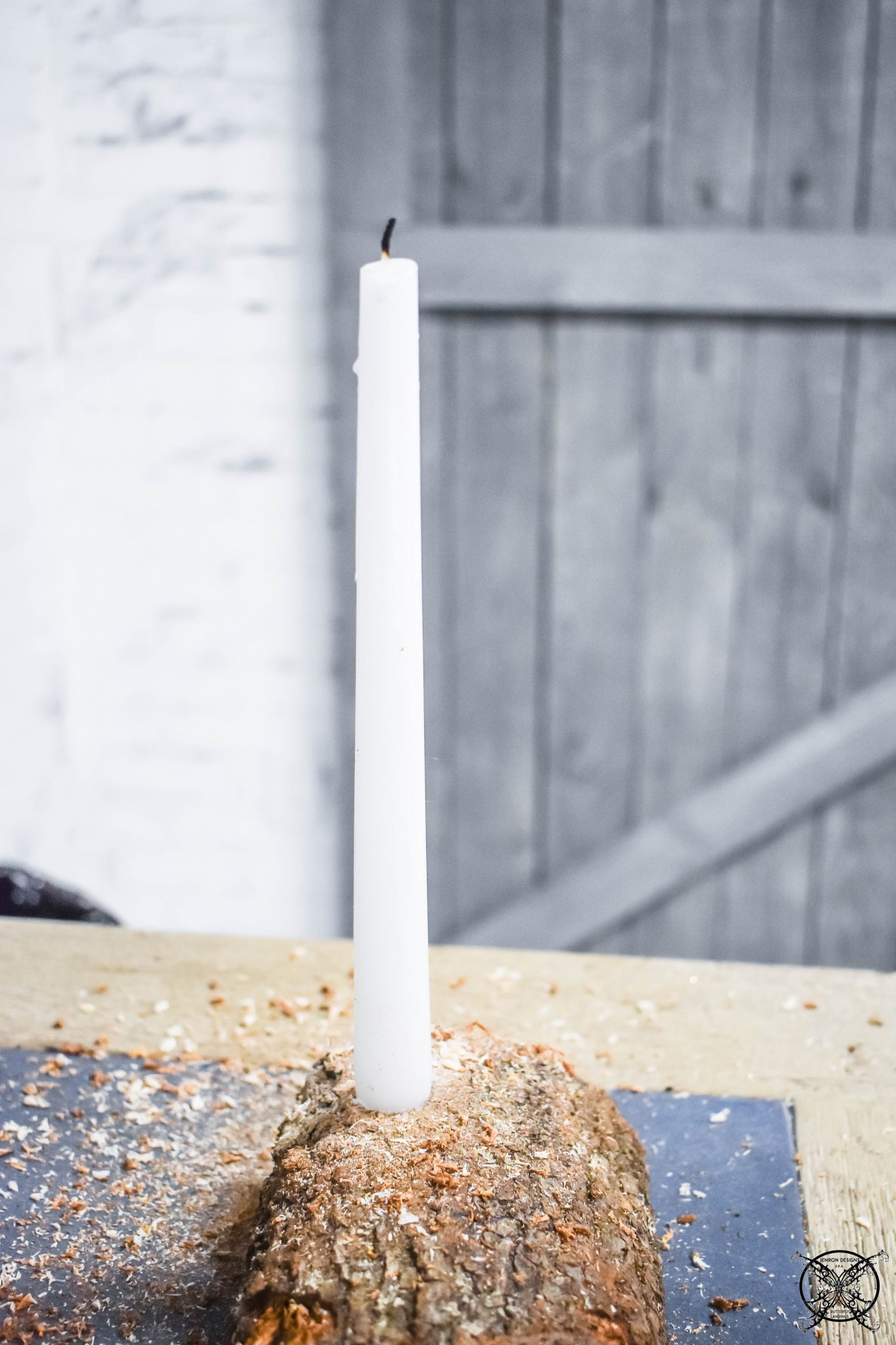 Making a Yule Log Candle Centerpiece – JENRON DESIGNS