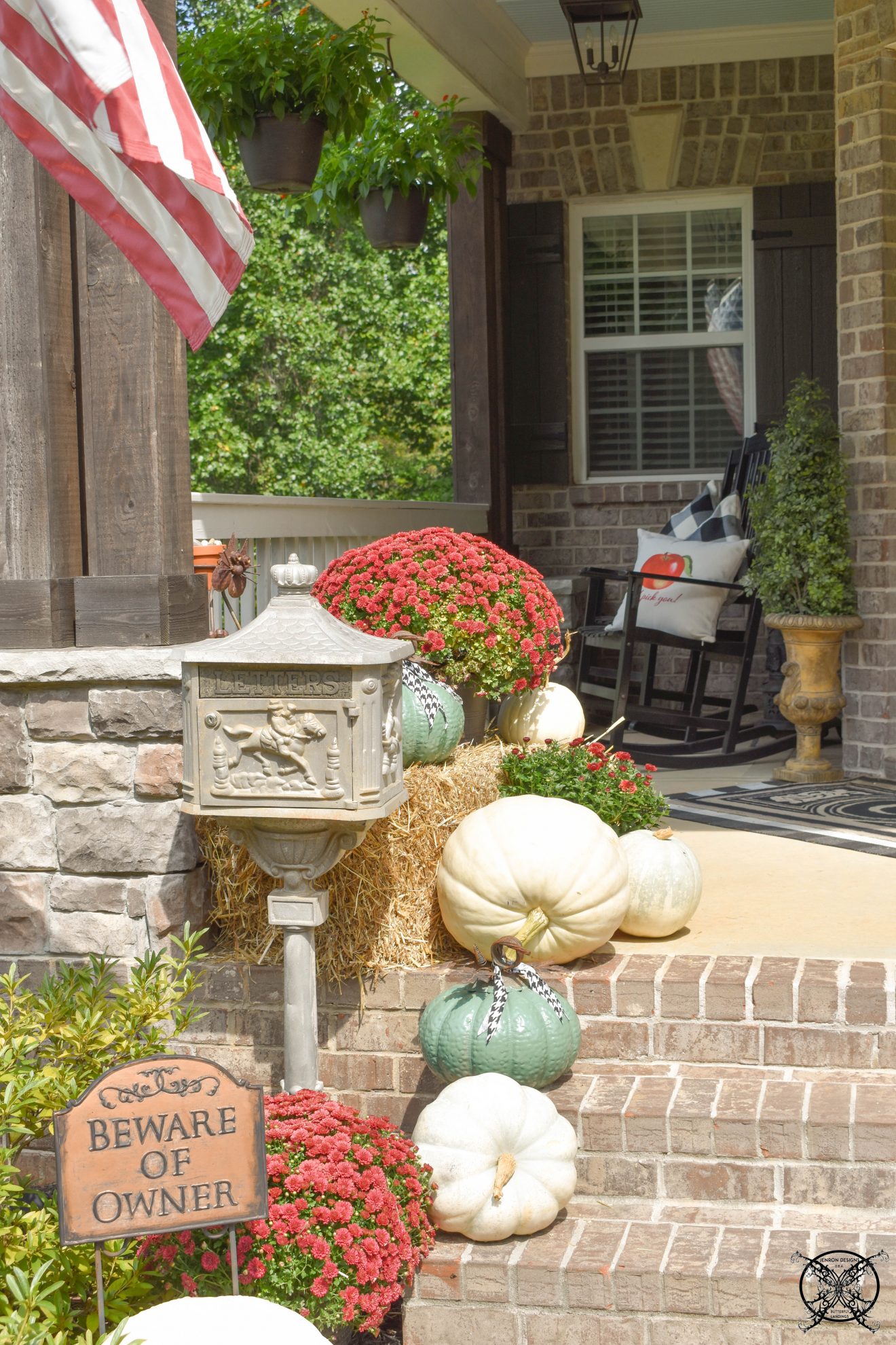Setting a Fall Transitional Fall Porch – JENRON DESIGNS