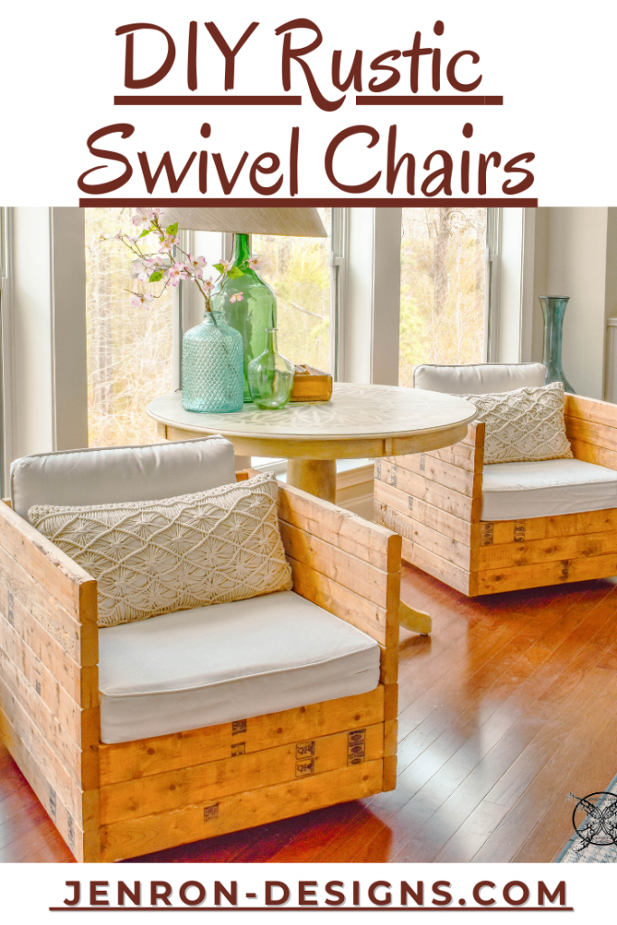 DIY Rustic Swivel Chairs – JENRON DESIGNS